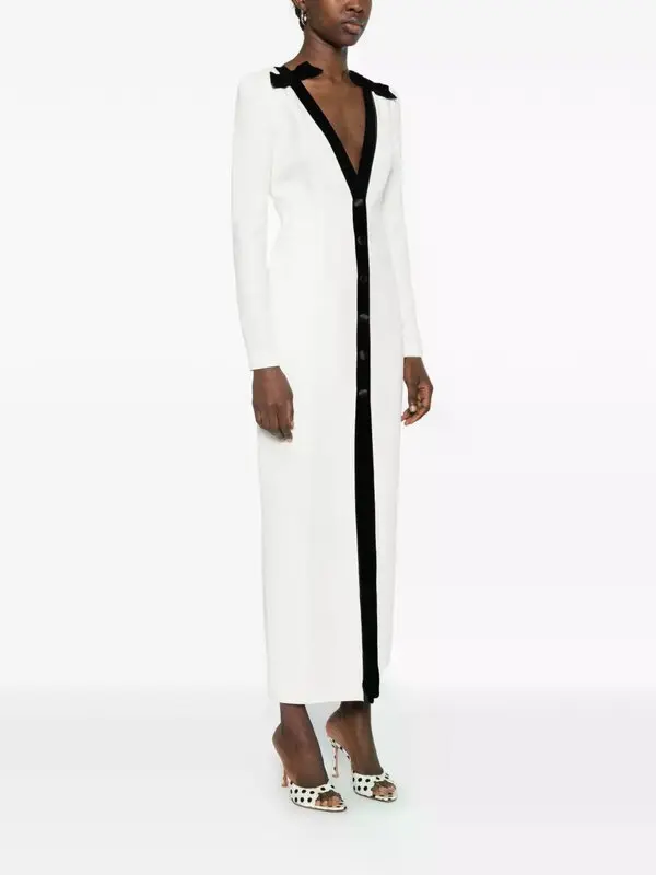 Alessandra Rich Bow-detail Maxi Dress