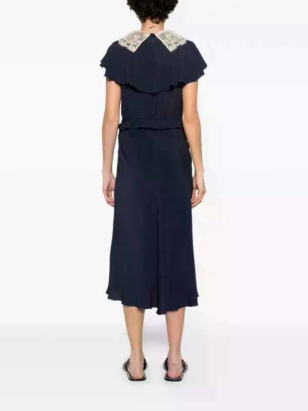 N°21 Lace-collar Midi Dress