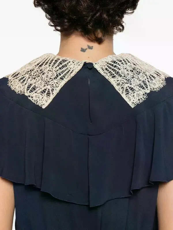 N°21 Lace-collar Midi Dress