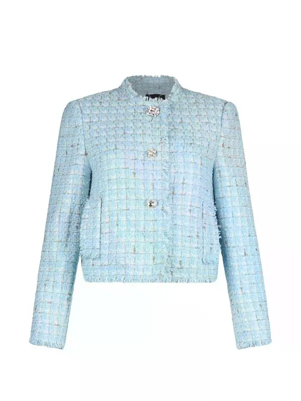 Liu Jo Bouclé Jacket With Fringed Trim