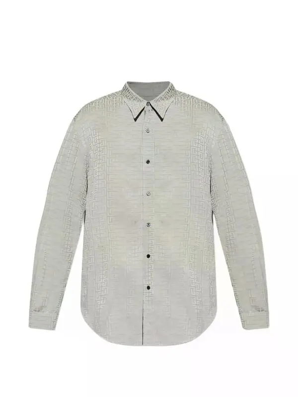 Balmain Pattern Button Shirt