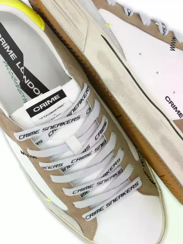 CRIME LONDON Deconstructed Sneakers - White