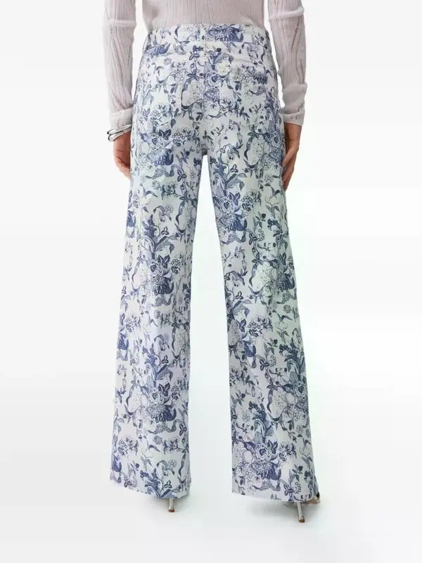 Liu Jo Printed Flared Jeans