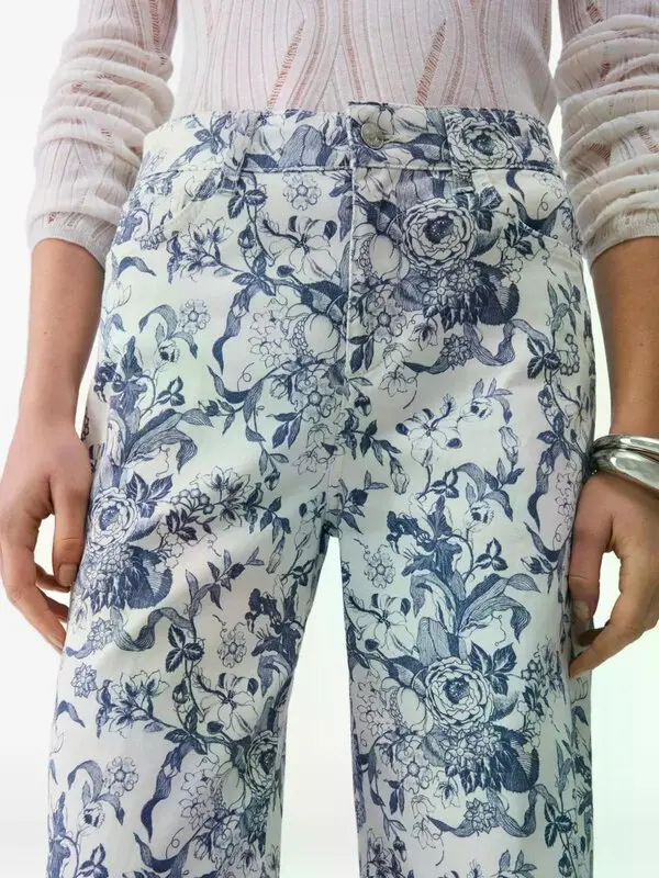 Liu Jo Printed Flared Jeans