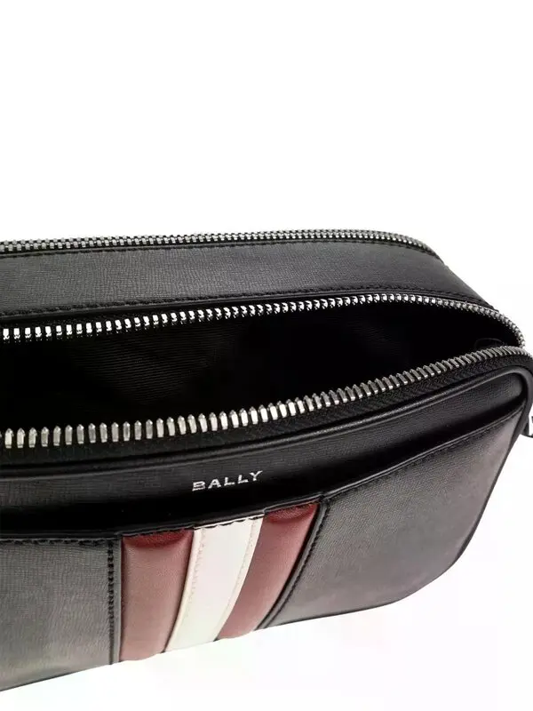 Bally Mythos Striped Leather Shoulder Bag