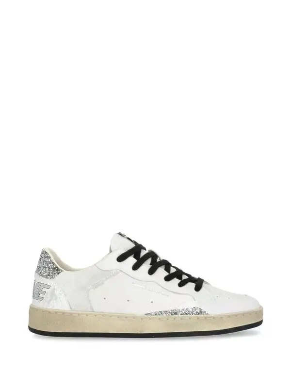 CRIME LONDON Chelsea Debossed-logo Glitter Sneakers