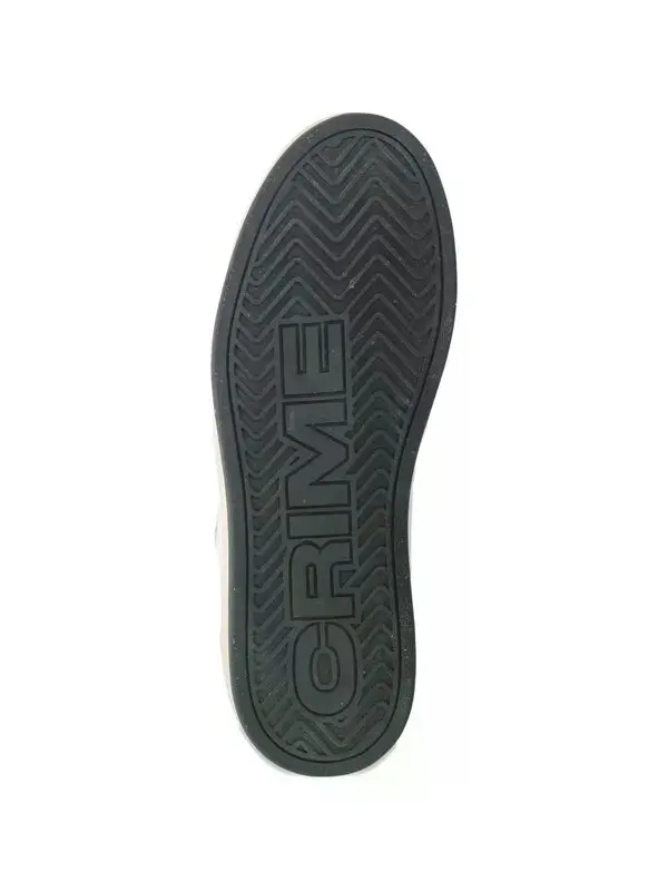 CRIME LONDON Chelsea Debossed-logo Glitter Sneakers