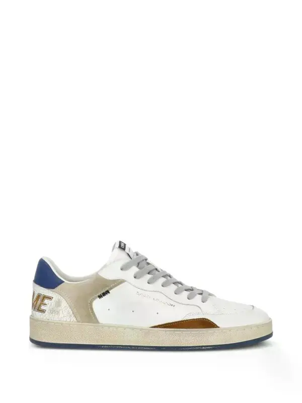 CRIME LONDON Chelsea Lettering Sneakers - White