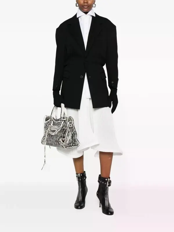 Issey Miyake Glove Detail Fitted Jacket