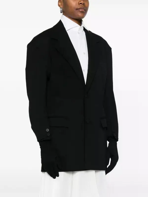 Issey Miyake Glove Detail Fitted Jacket