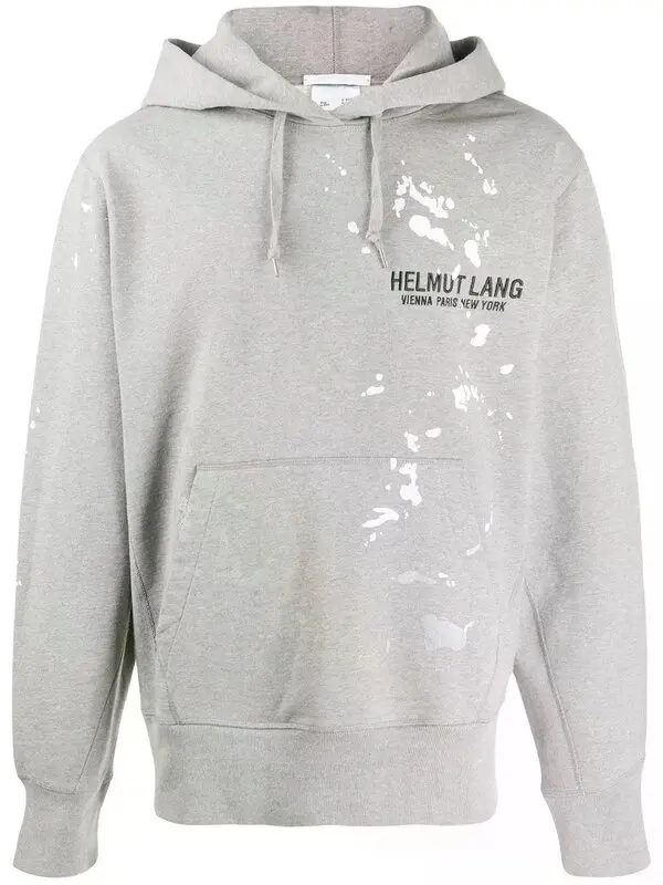 Helmut Lang Logo Drawstring Hoodie