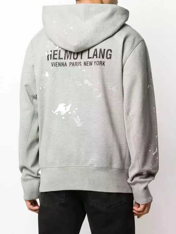 Helmut Lang Logo Drawstring Hoodie