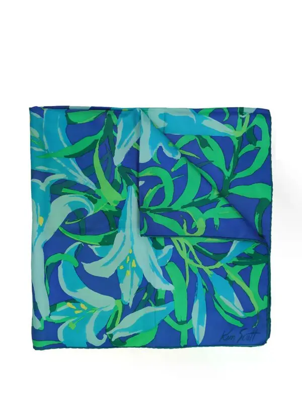 KEN SCOTT Flower-patterned Scarf