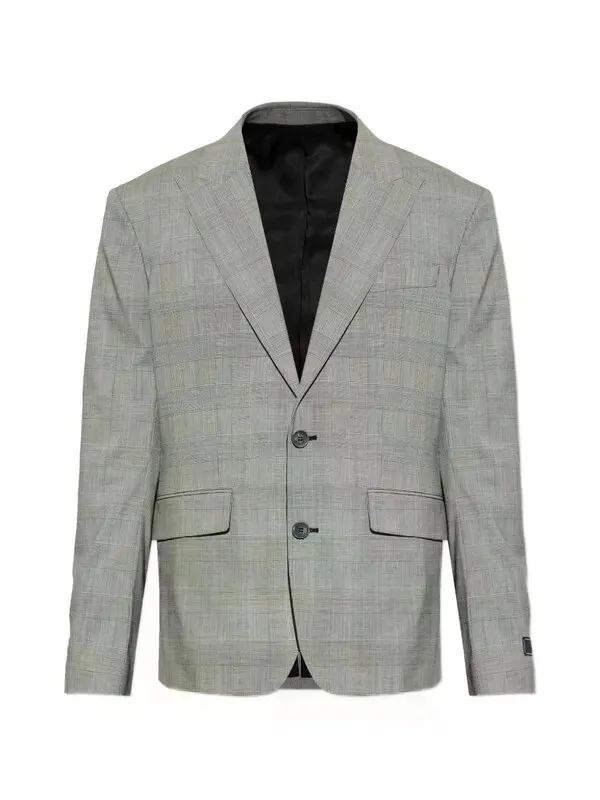 Balmain Check Two-button Blazer