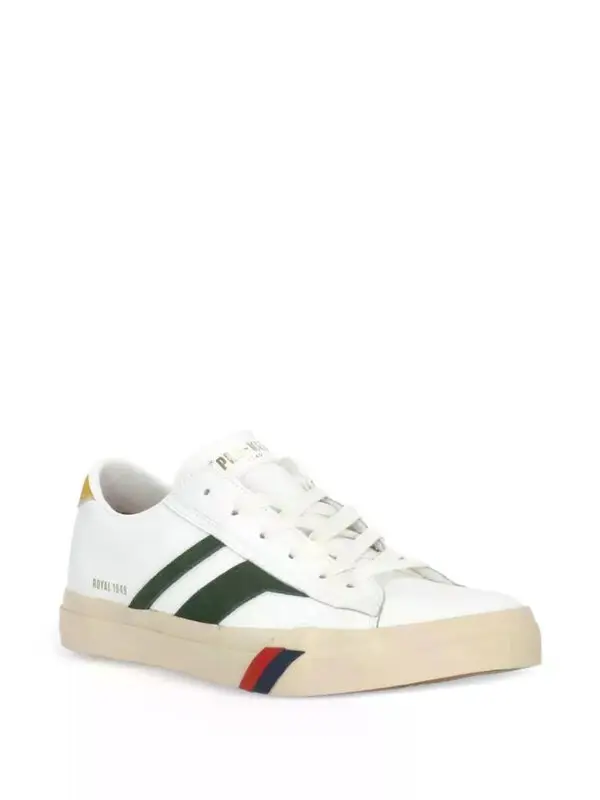 PRO-KEDS 1949 Royal Classic Striped Leather Sneakers - White