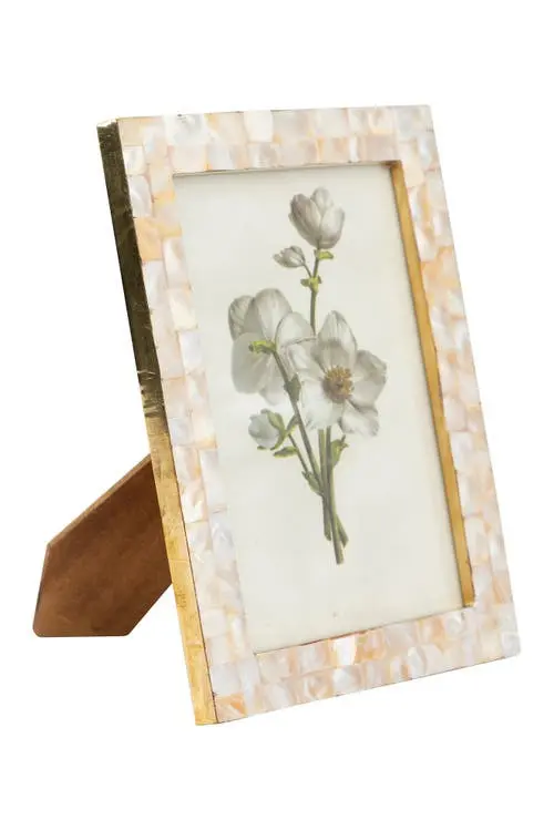 STORIED HOME Mother Of Pearl Photo Frame