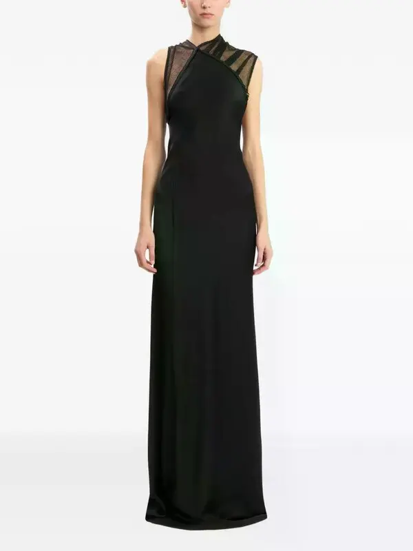 Victoria Beckham Mesh Detail Gown