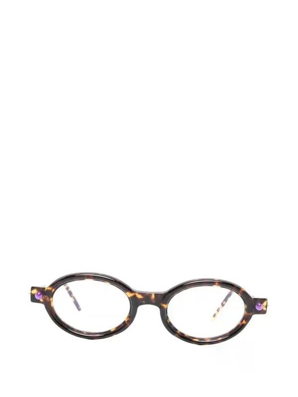 KUBORAUM Round-frame Eyeglasses - Brown
