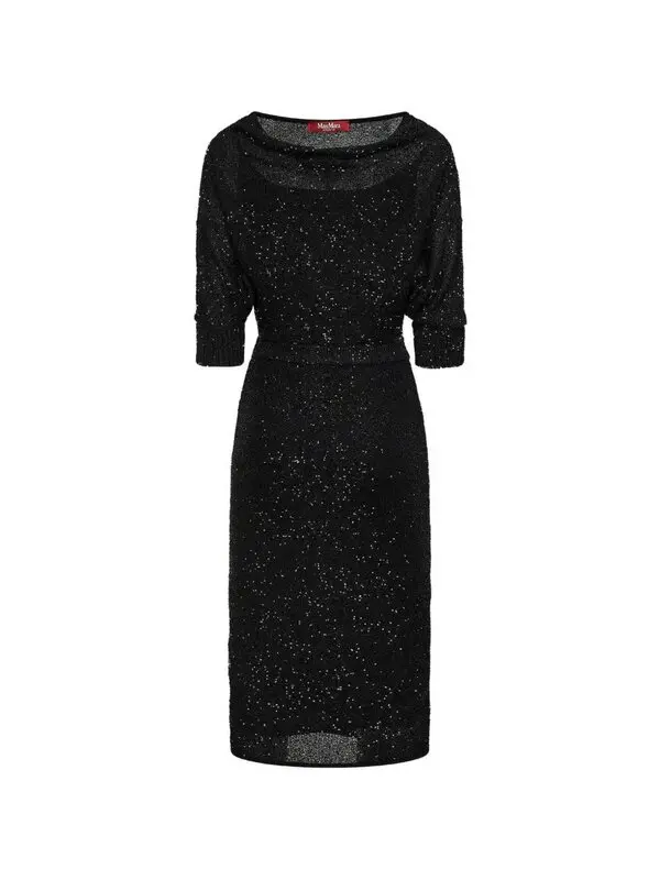 Max Mara Sequin-embellished Midi Dress