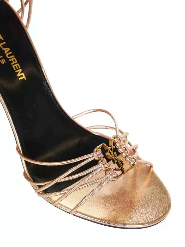 Saint Laurent Babylone Strappy Sandals - Pink