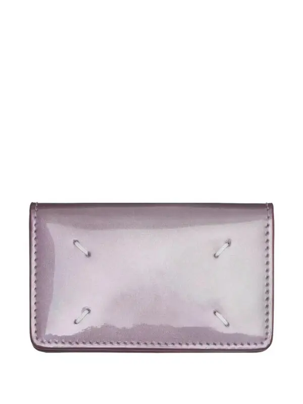 MAISON MARGIELA Four Stiches Clip Card Holder - Purple