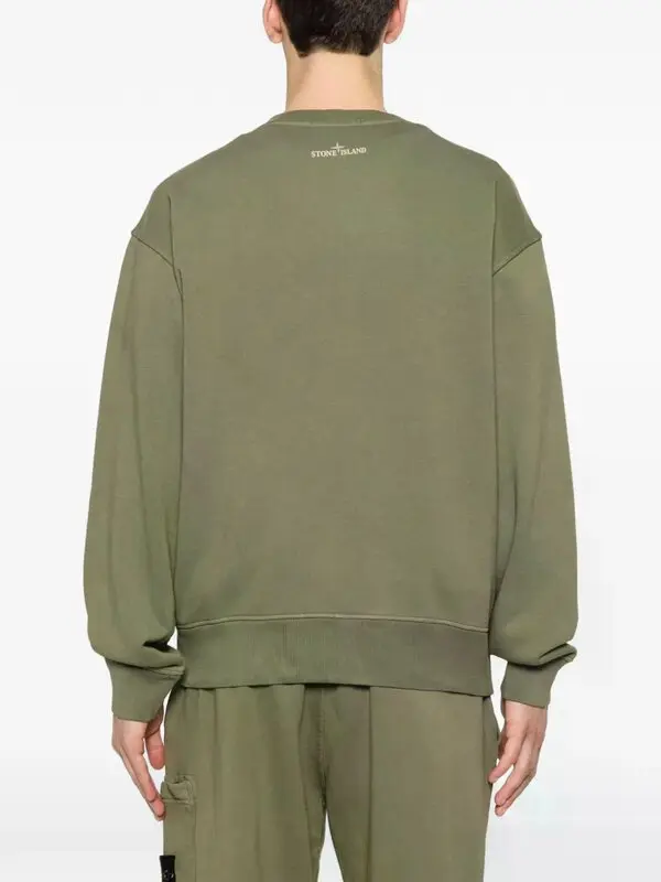 Stone Island Text-embroidered Sweatshirt