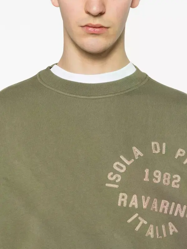 Stone Island Text-embroidered Sweatshirt