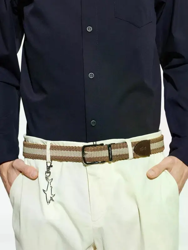 Paul & Shark Striped Woven Belt