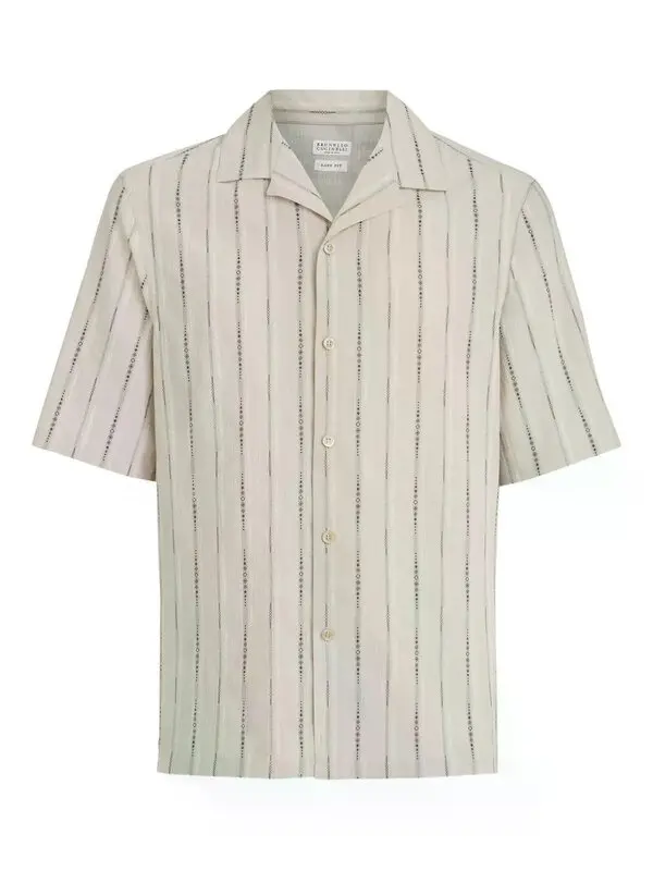 Brunello Cucinelli Short-sleeve Shirt - Grey