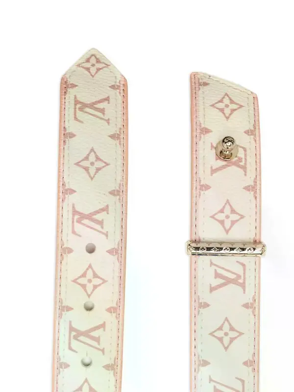 LOUIS VUITTON 2017 Monogram Canvas Belt