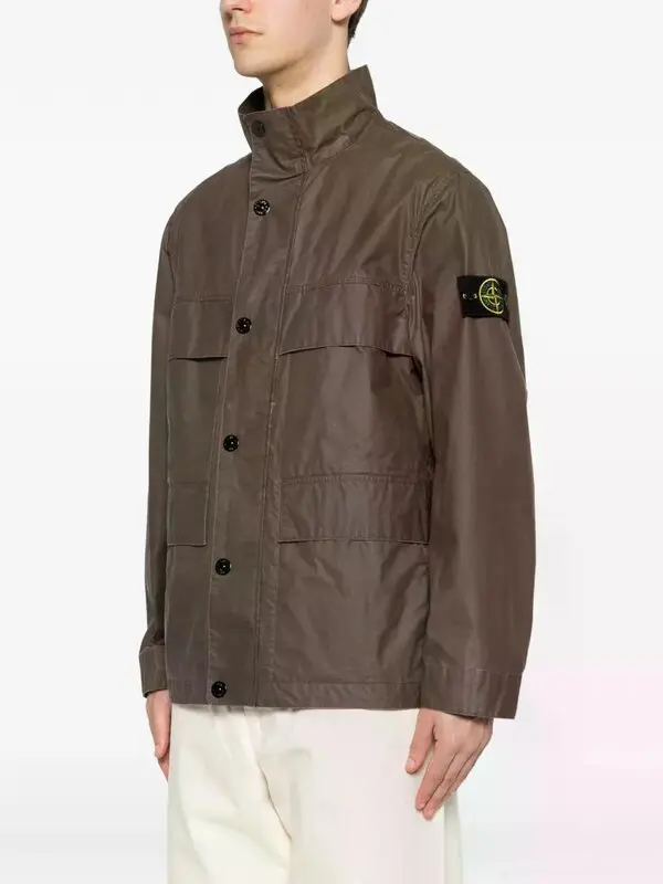 Stone Island Waxed Shirt Jacket