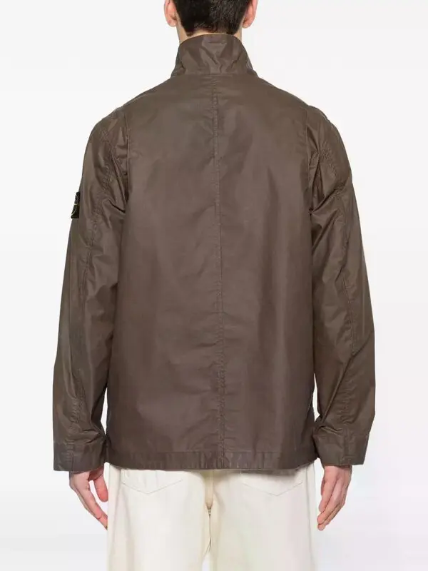 Stone Island Waxed Shirt Jacket