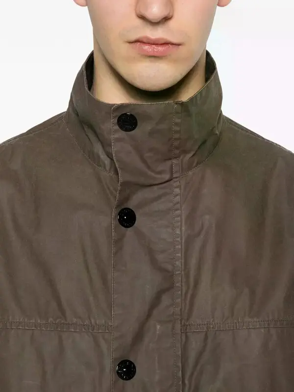 Stone Island Waxed Shirt Jacket
