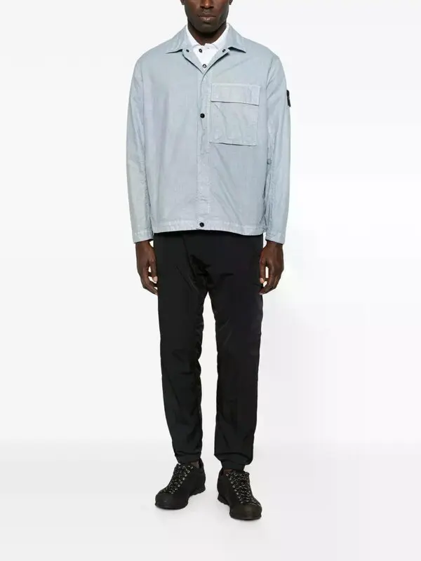 Stone Island Chest-pocket Shirt Jacket - Blue