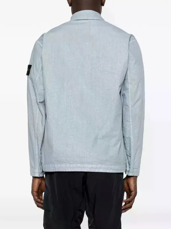 Stone Island Chest-pocket Shirt Jacket - Blue