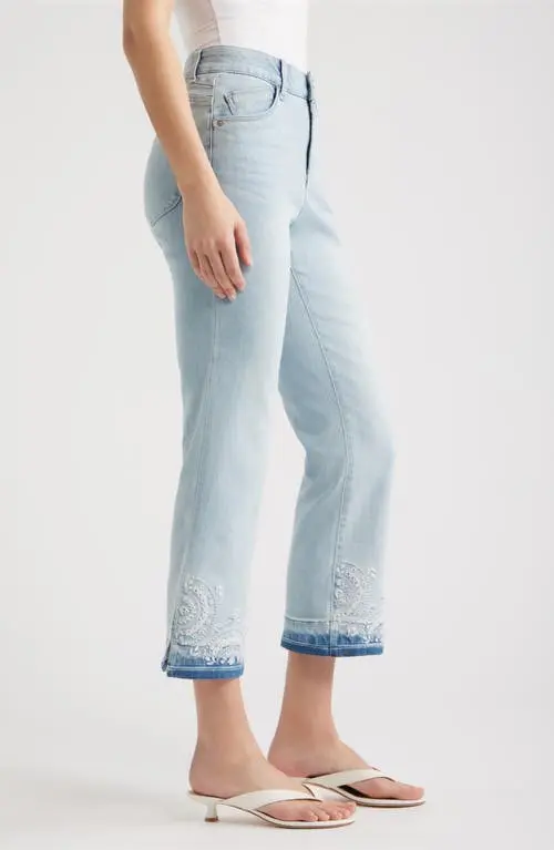 Wit & Wisdom High Waist Ankle Bootcut Jeans - Powder Blue Artisanal
