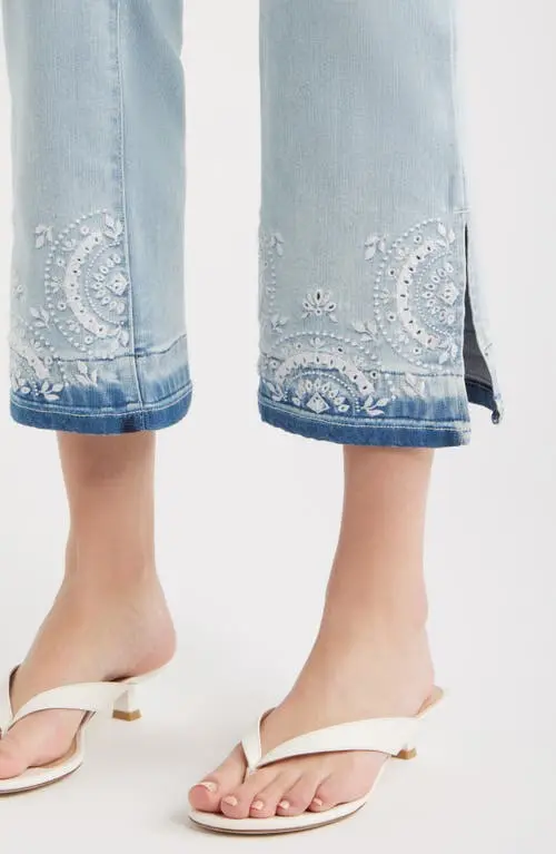 Wit & Wisdom High Waist Ankle Bootcut Jeans - Powder Blue Artisanal