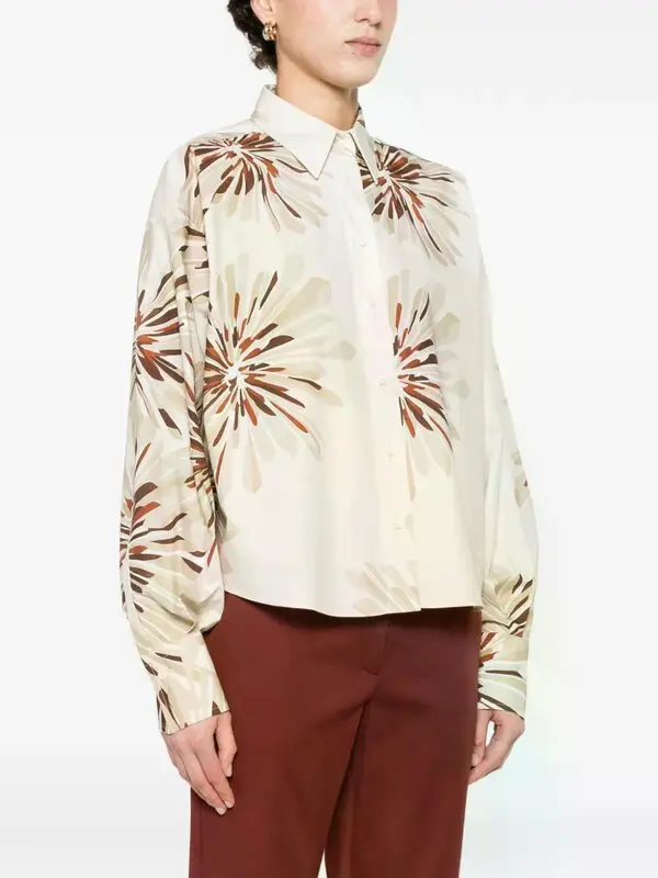 Brunello Cucinelli Floral Print Shirt