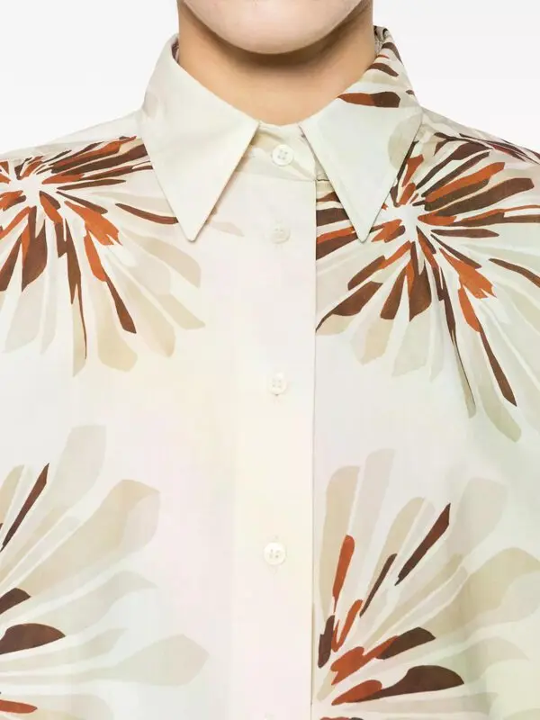 Brunello Cucinelli Floral Print Shirt