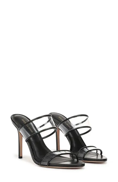 Veronica Beard Asha Stiletto Sandals - Clear/black