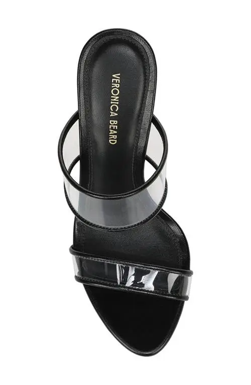 Veronica Beard Asha Stiletto Sandals - Clear/black