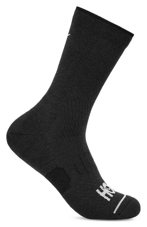 HOKA Run 3-pack Crew Socks - Black/black/black