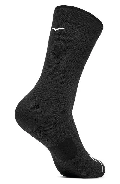 HOKA® Run 3-pack Crew Socks - Black/black/black