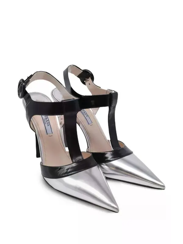 Prada Pointed-toe T-strap Pumps