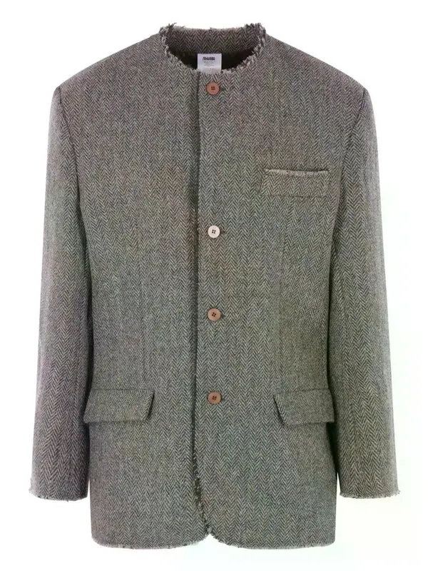 MAGLIANO Herringbone Frayed Jacket