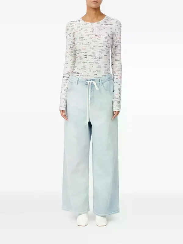 MAISON MARGIELA Five-pocket Wide Leg Trousers - Blue