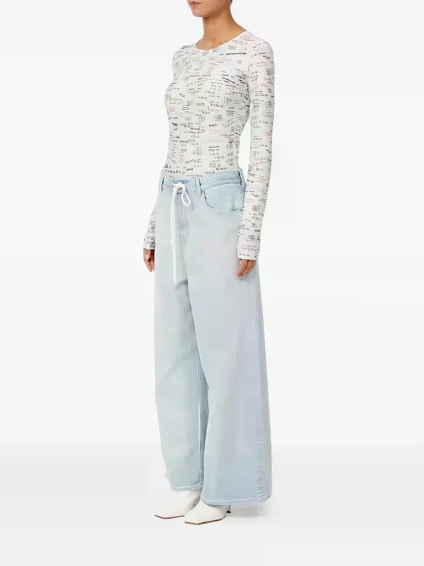 MAISON MARGIELA Five-pocket Wide Leg Trousers - Blue