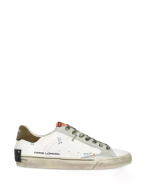 CRIME LONDON Lace-up Deconstructed Sneakers