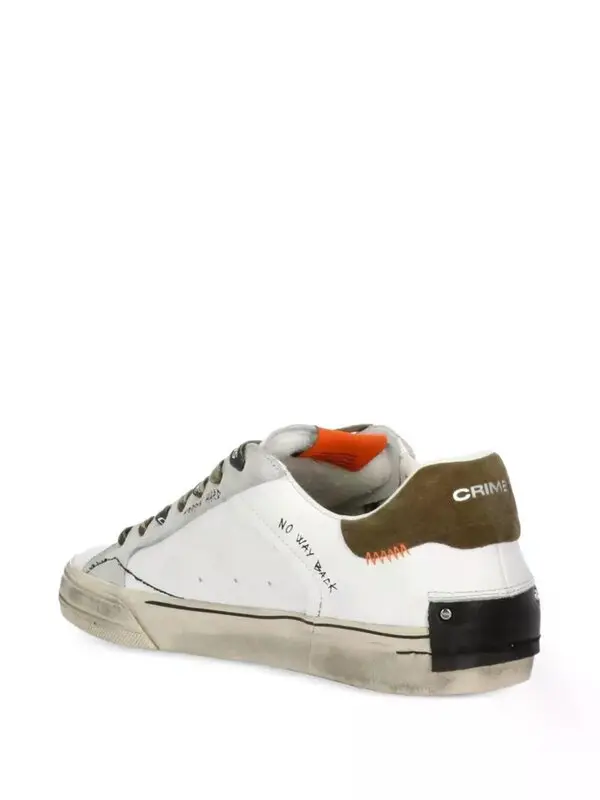 CRIME LONDON Lace-up Deconstructed Sneakers