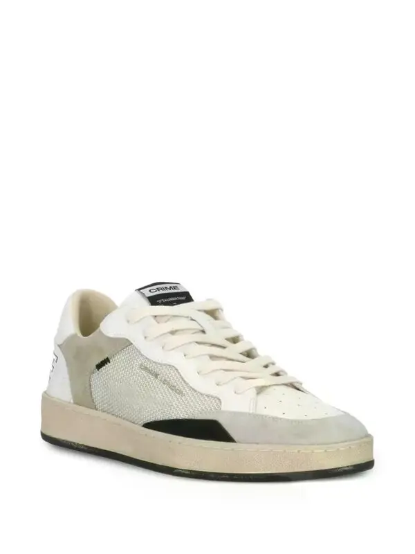 CRIME LONDON Chelsea Panelled Leather Sneakers